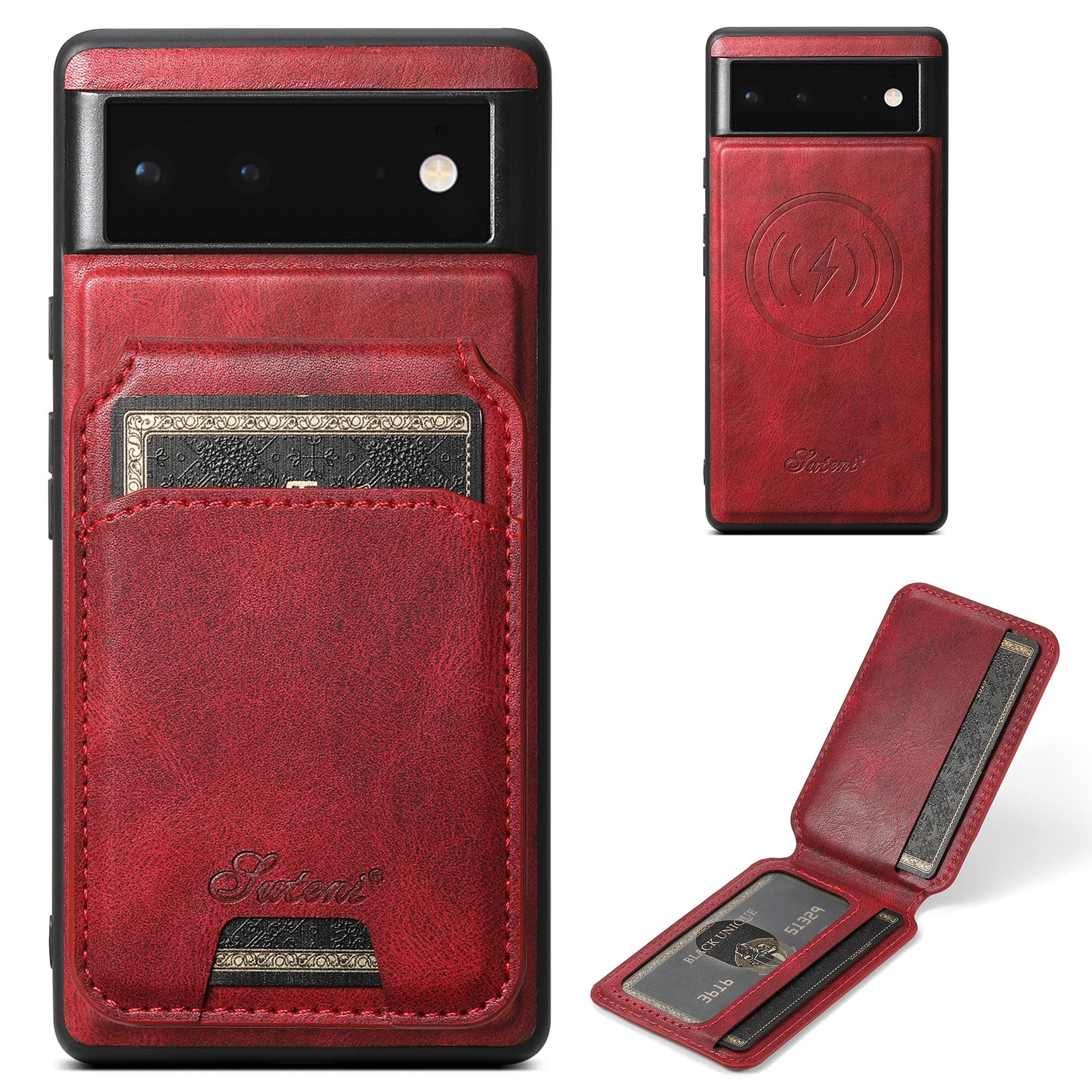 Feishell for Google Pixel 6 Pro Case with Detachable Card Pocket ...