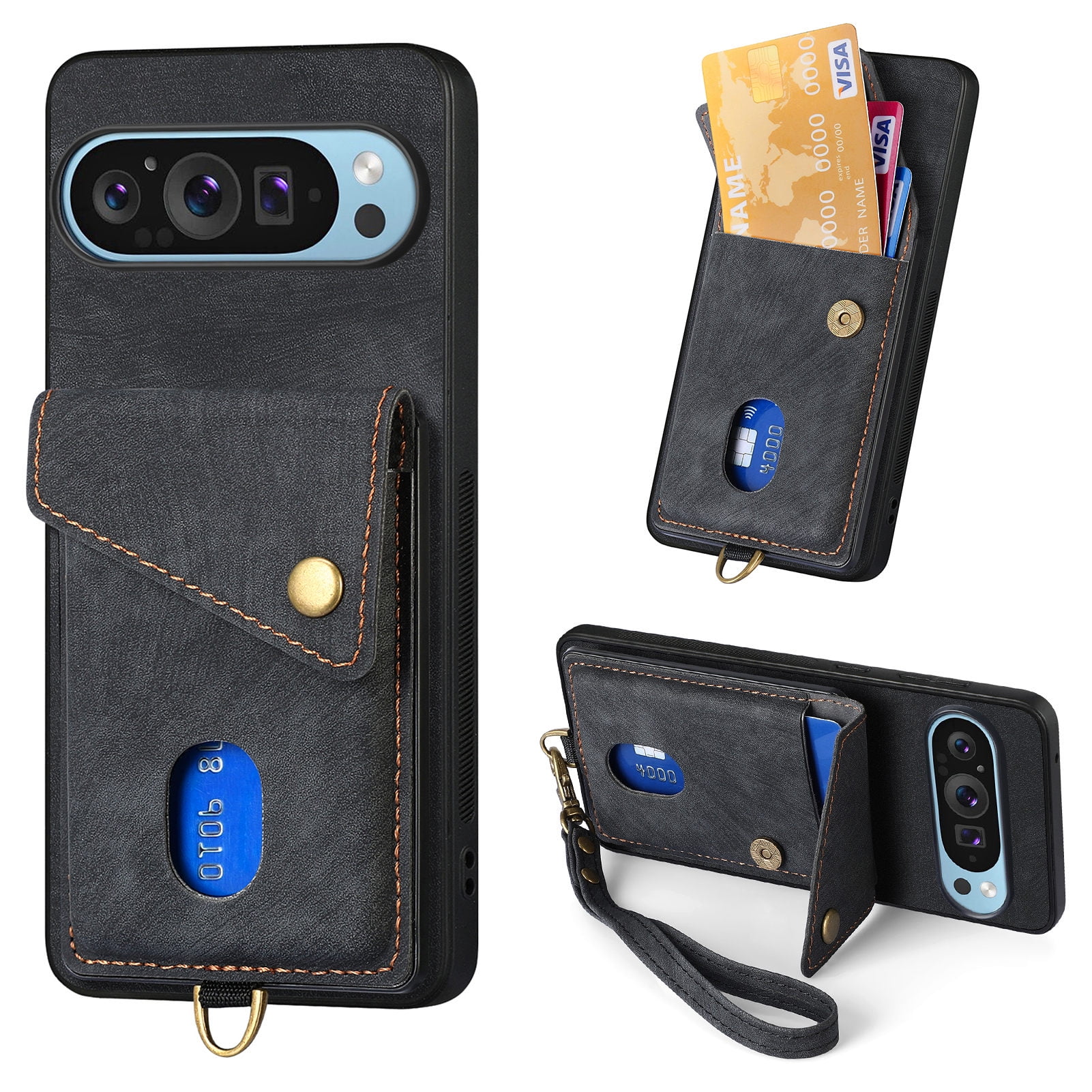 Feishell for Google Pixel 9 Pro XL, Wallet Case with Card Holder ...
