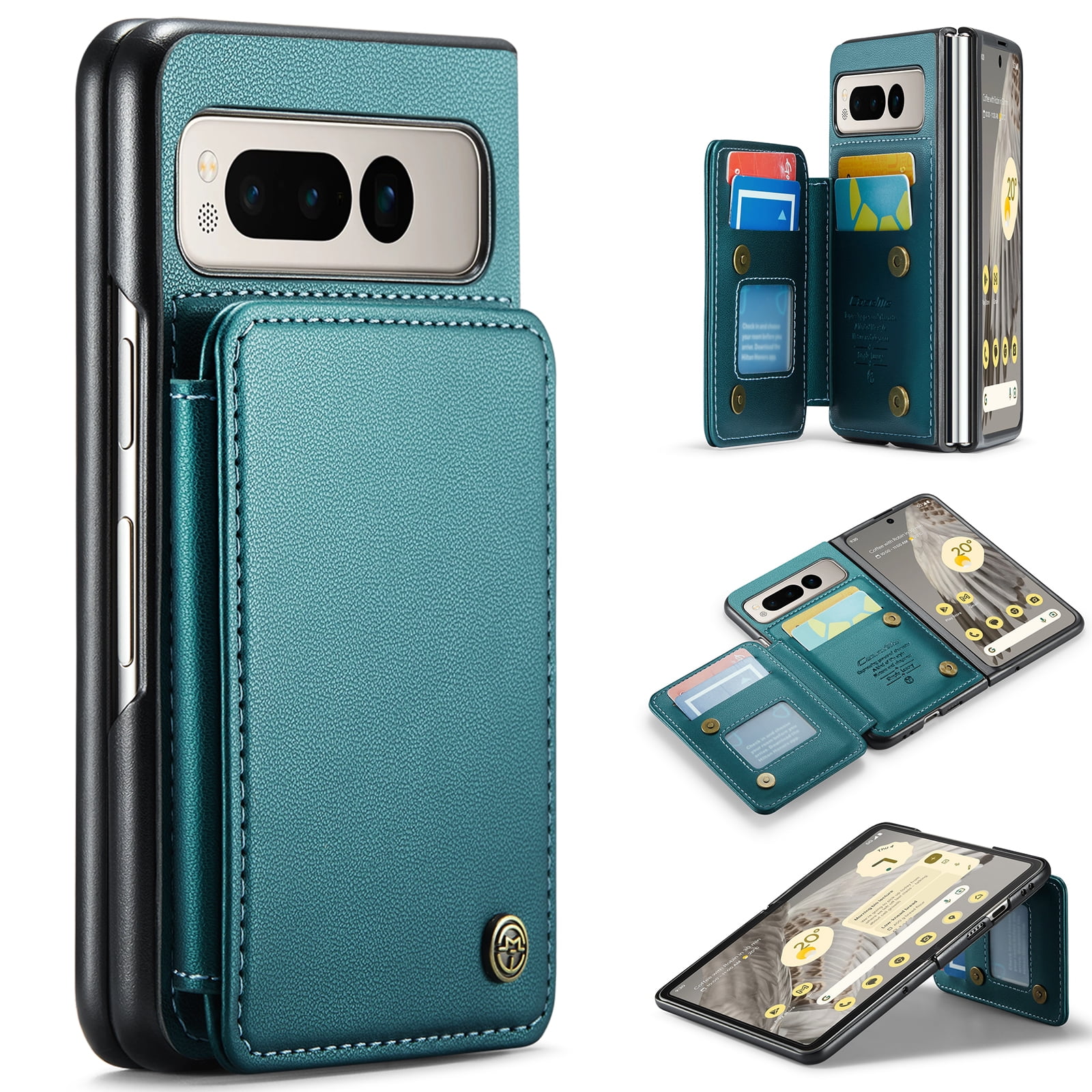 Feishell for Google Pixel Fold Case with Card Holder, Wallet Case for ...