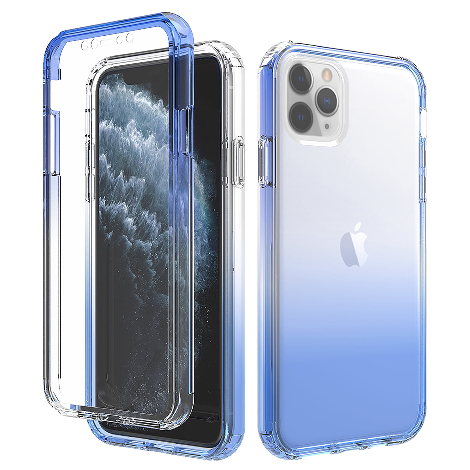 Feishell Gradient Clear Case for iPhone 11 Pro (5.8 inch),Dual Layer ...