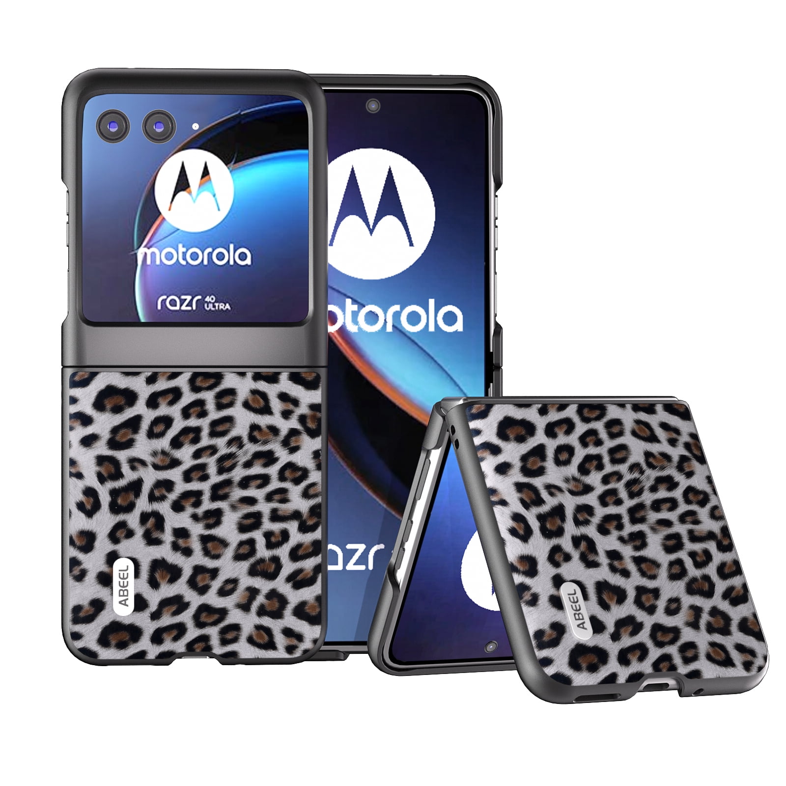 Feishell for Motorola Razr 40 Ultra 2023 Fashion Leopard Print Phone ...