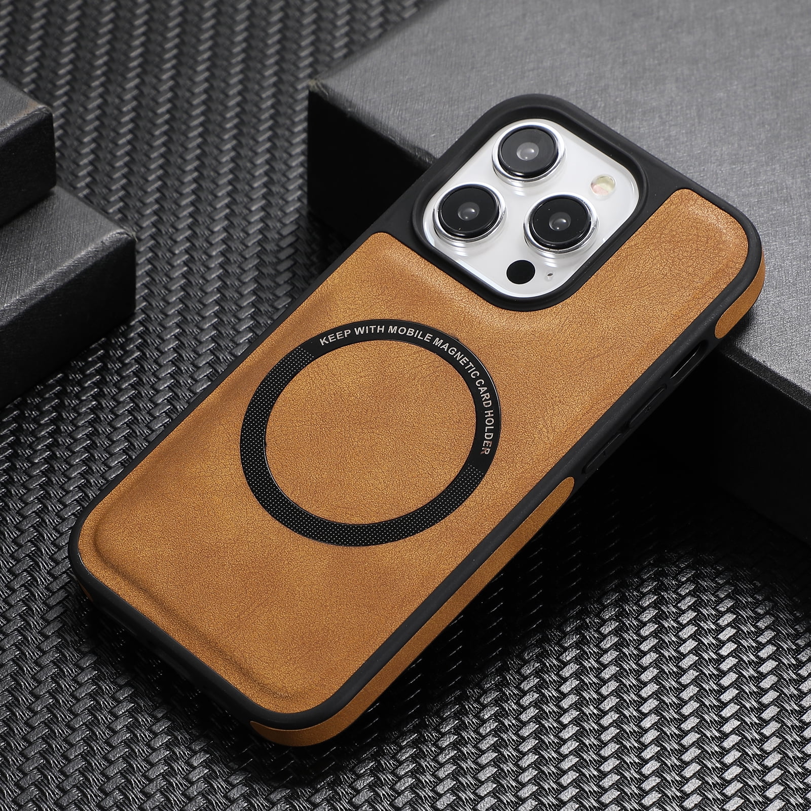 Feishell PU Leather Case for iPhone 13 Pro, Scratch Resistant Faux PU ...