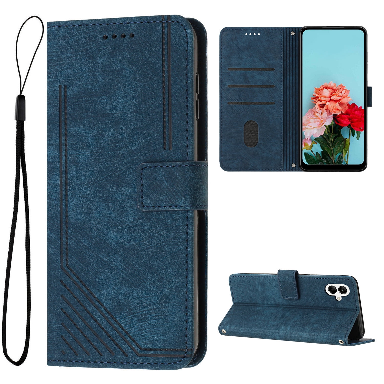 Feishell for Samsung Galaxy A04E Flip Wallet Phone Case,Durable PU ...