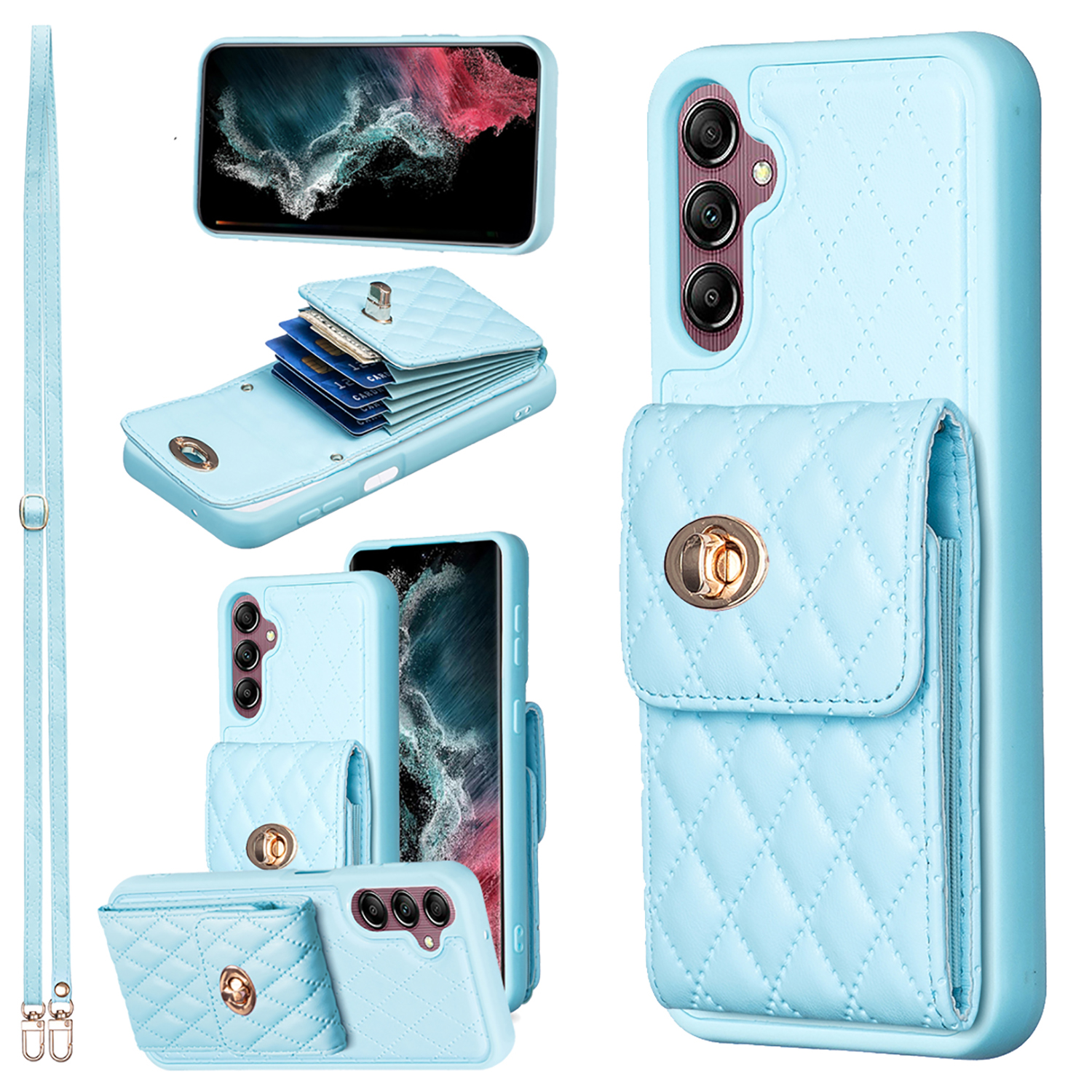 Feishell for Samsung Galaxy A14 5G Crossbody Phone Case for Girls Women ...