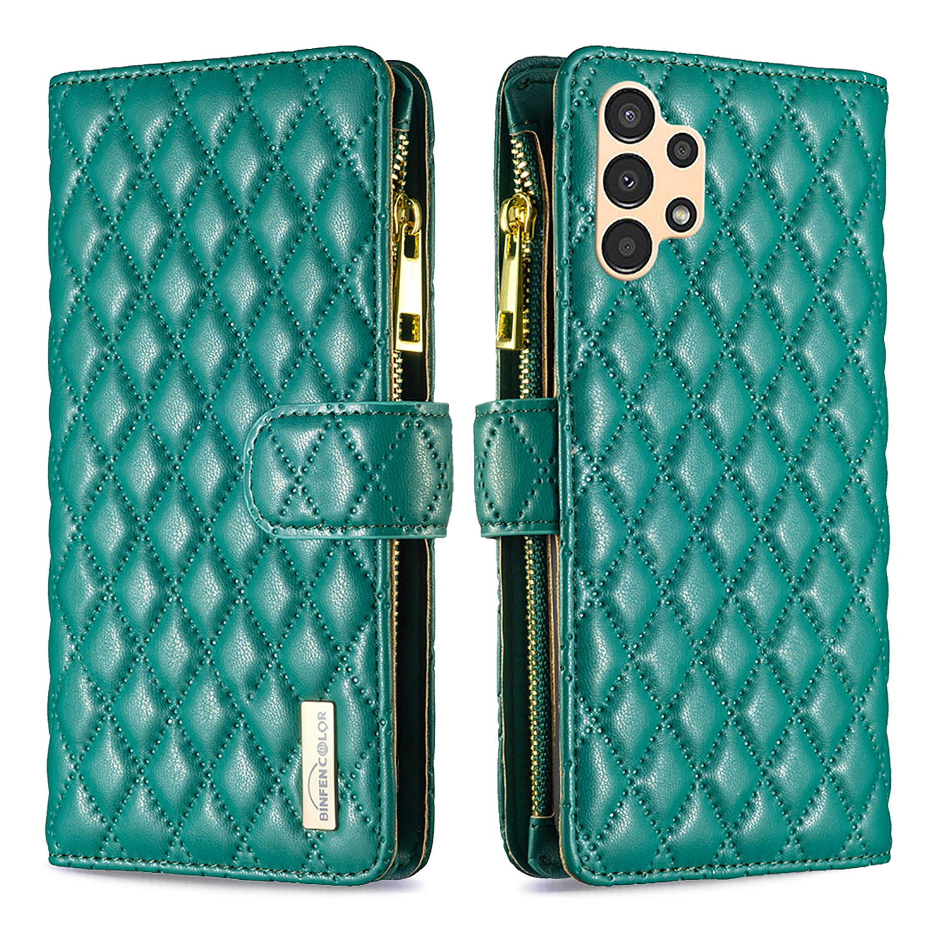 Feishell for Samsung Galaxy A14 5G Zipper Wallet Phone Case,for Women Men,Luxury PU Leather ...