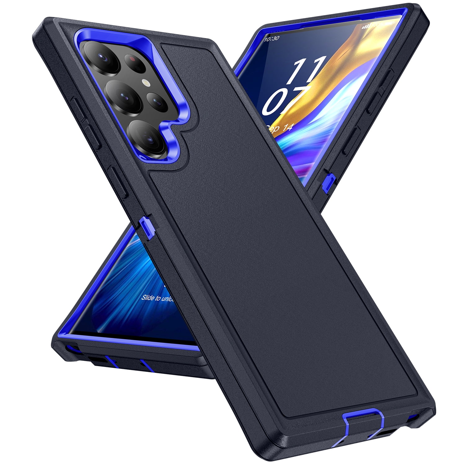 Feishell for Samsung Galaxy S24 Ultra Case, Rugged Triple-Layers ...
