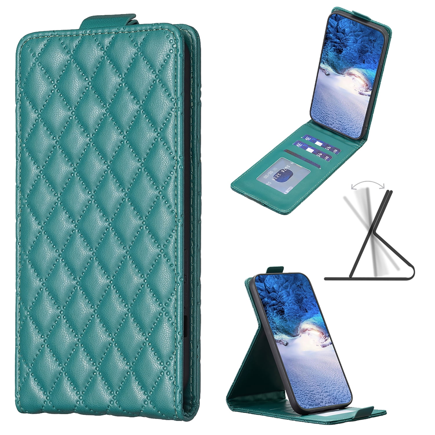 Feishell Vertical Flip Wallet Case for Samsung Galaxy S24 Ultra,for ...