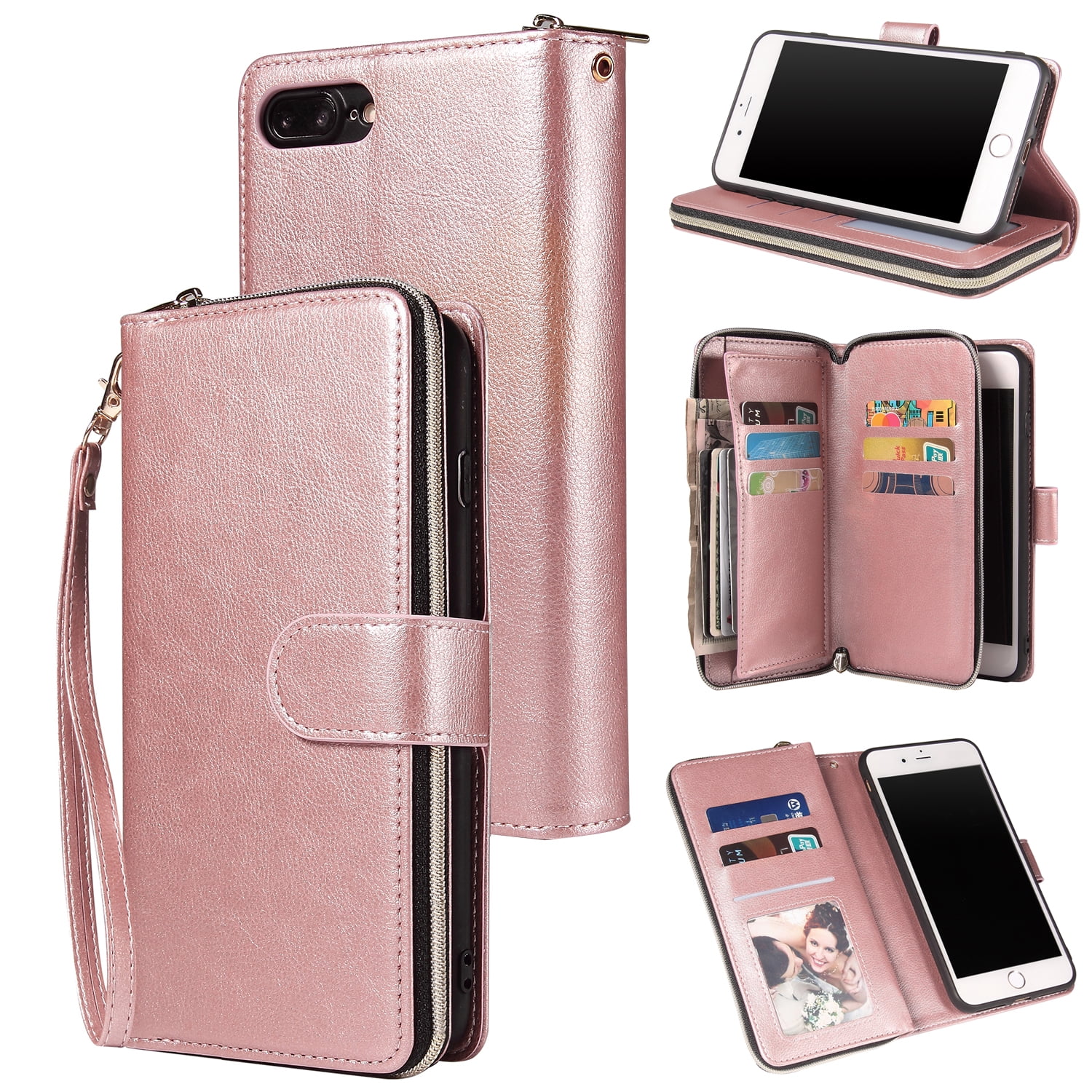 Feishell for iPhone 7 Plus/8 Plus (5.5 inch) Wallet Case for Women Men ...