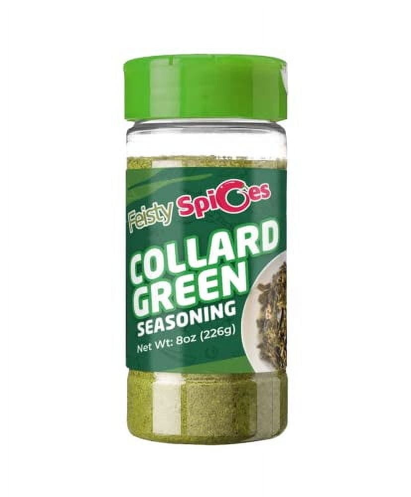Feisty Spices All-Natural Collard Green Seasoning, 8 oz Bottle for ...