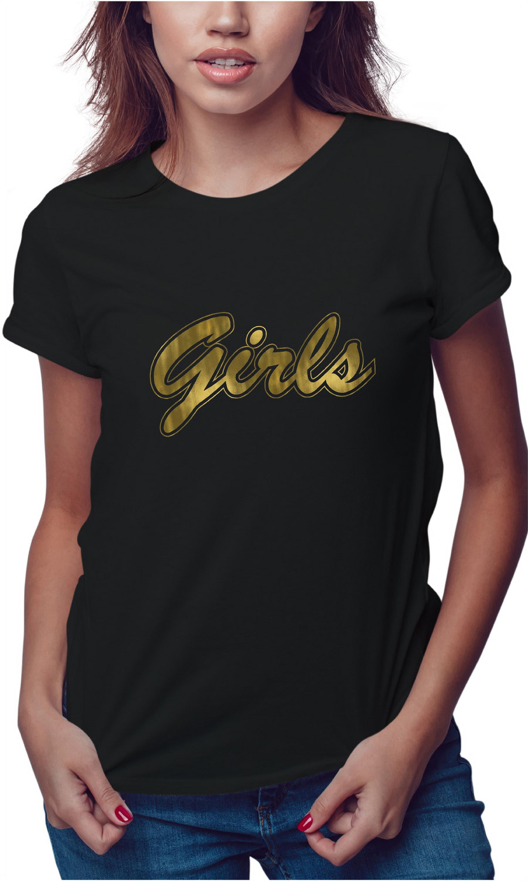 Feisty and Fabulous Girls Tee, Gold Lettering, Gift for Mom, Powerful ...