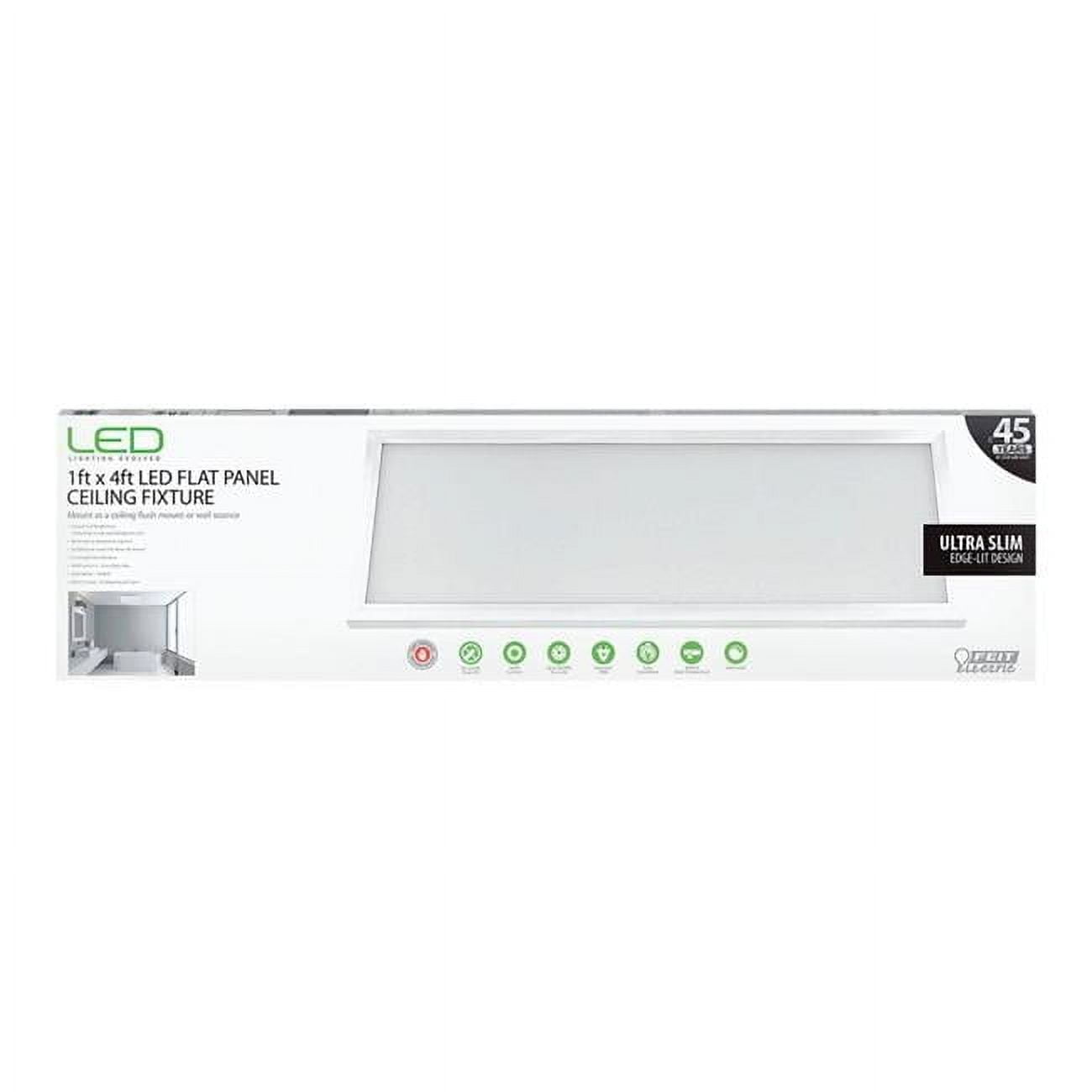 Feit 3862216 48 x 12 in. White LED Flat Panel Light Fixture - Walmart.com