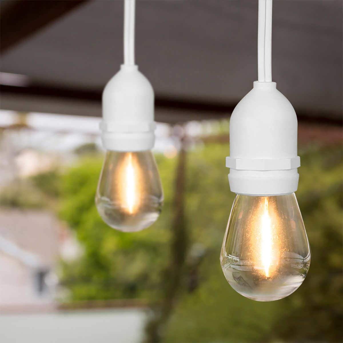 Feit 48' LED Filament String Light Set-White - Walmart.com
