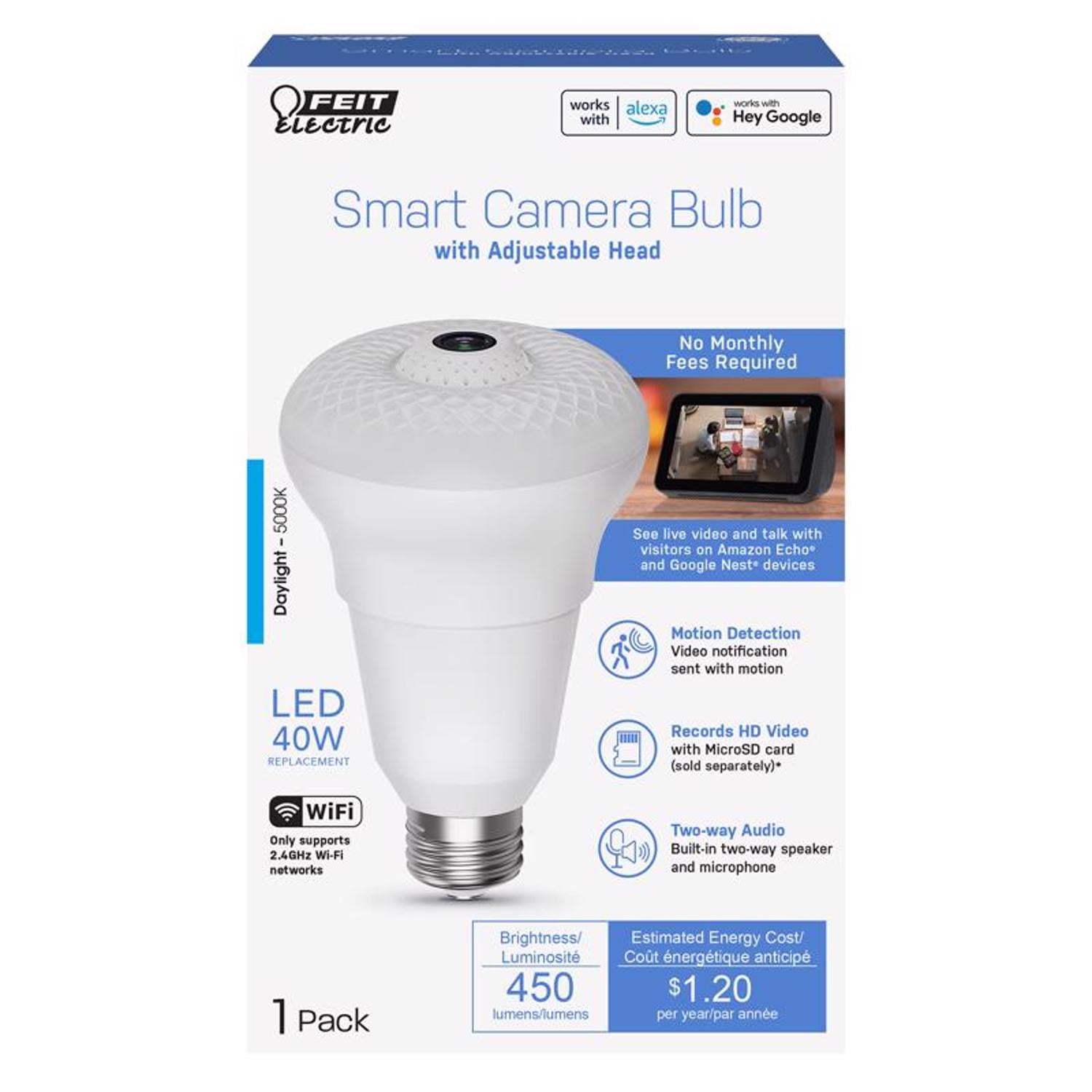 Feit Smart Home A23 E26 (Medium) Smart-Enabled LED Bulb Daylight 40 ...