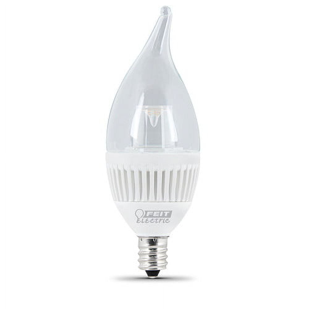 Feit CFC 4.8 Watt Flame Tip Can Base Decorative LED Bulb - Walmart.com