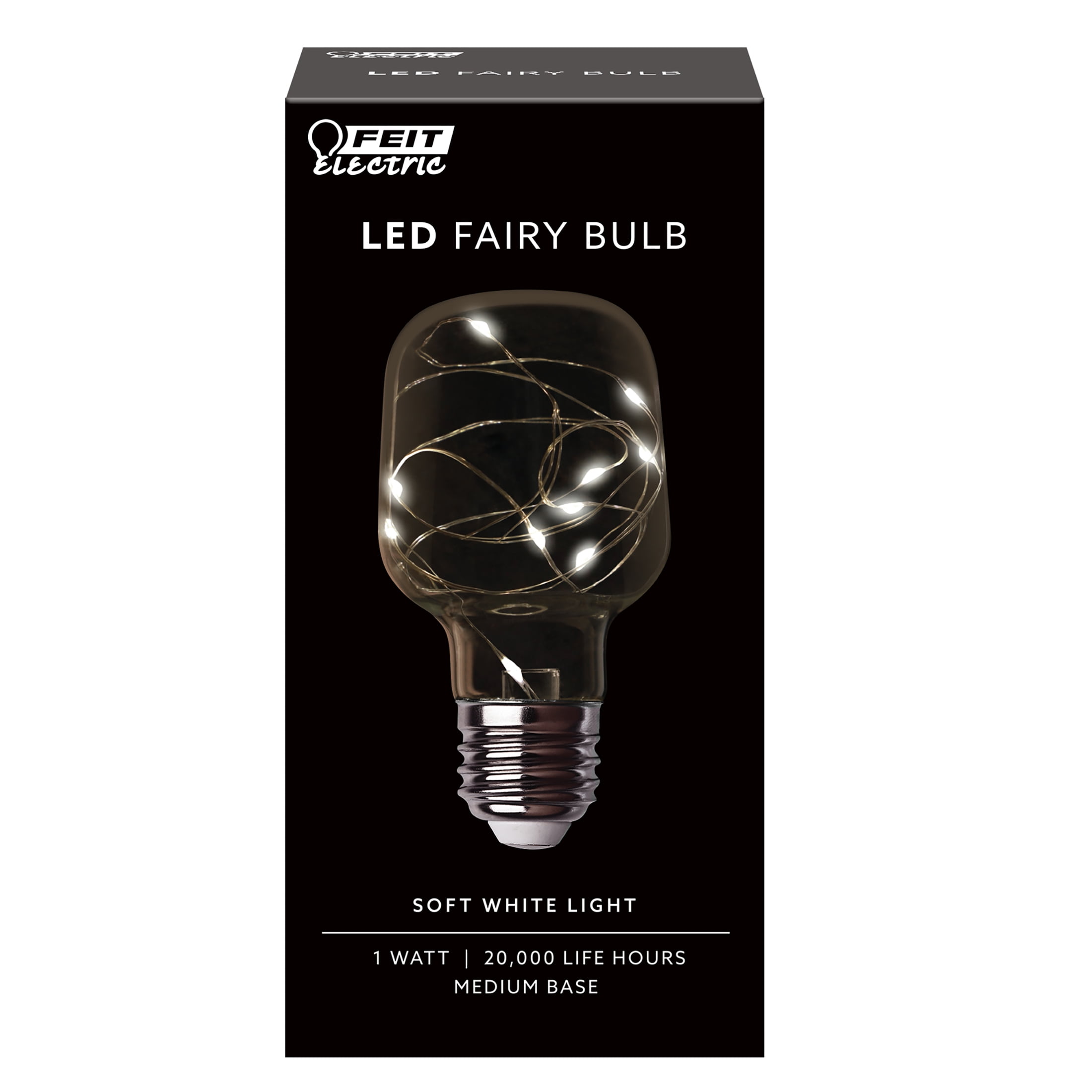 Feit Electric 1.0W Soft White Fairy LED Light Bulb Mini Cylinder, E26 ...