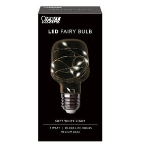 LEDimagine G95 Fairy Light Bulb, 50 Blue LED Diodes Inside, Clear Glass ...
