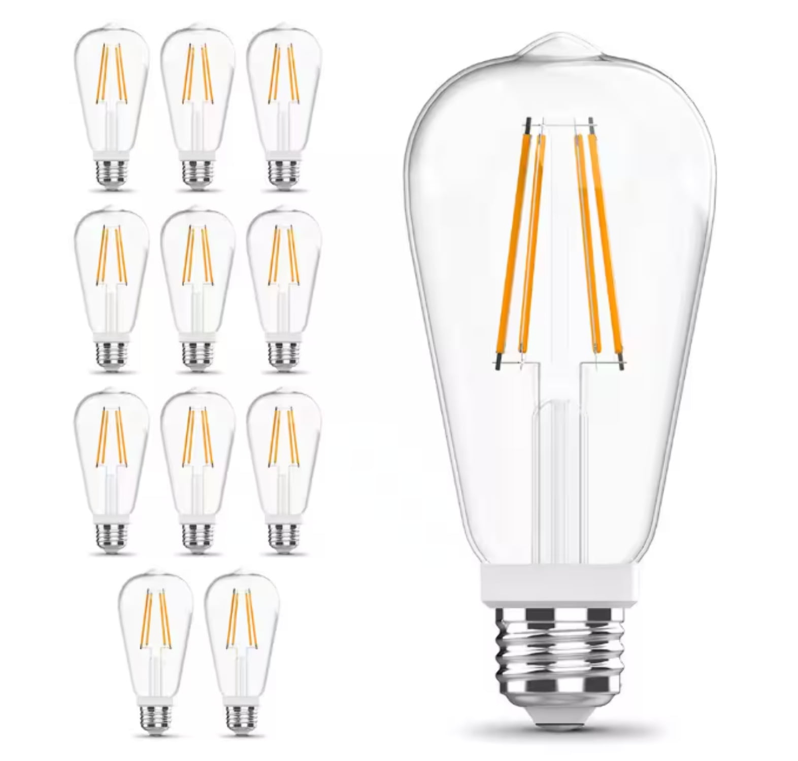 Feit Electric 100-Watt Equivalent ST19 Straight Filament Dusk to Dawn ...