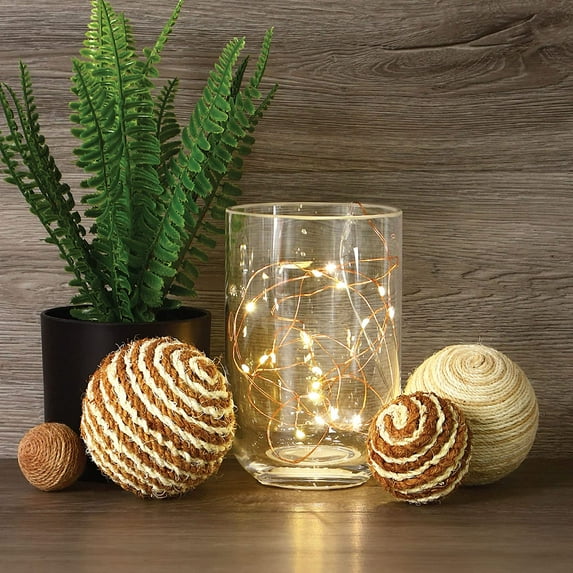 Feit Electric 20-Light 6 Ft. Battery Operated Mini LED Indoor Copper ...