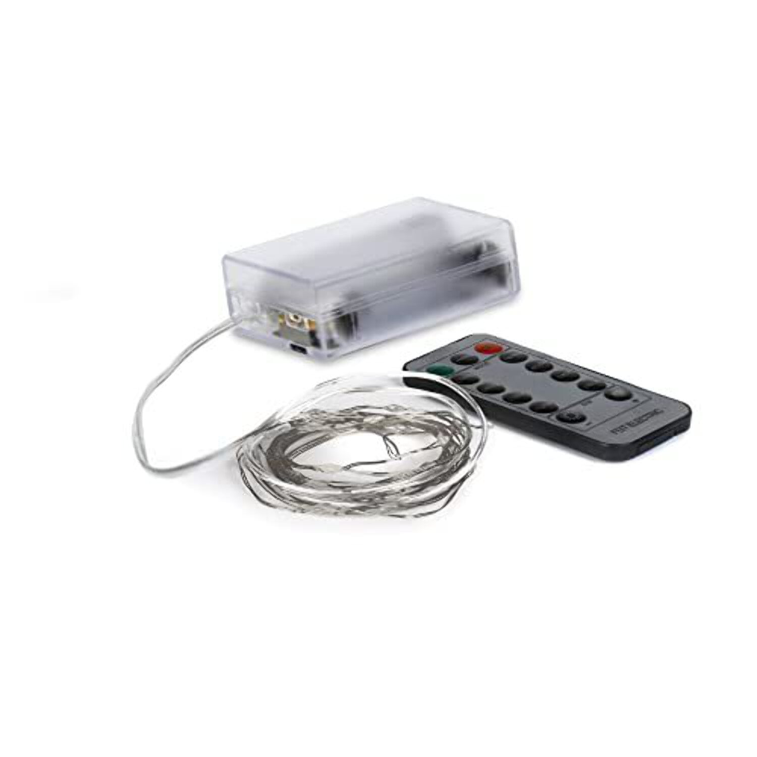 Feit Electric 20-Light 6 Ft. Indoor LED Silver Wire Warm White Battery ...