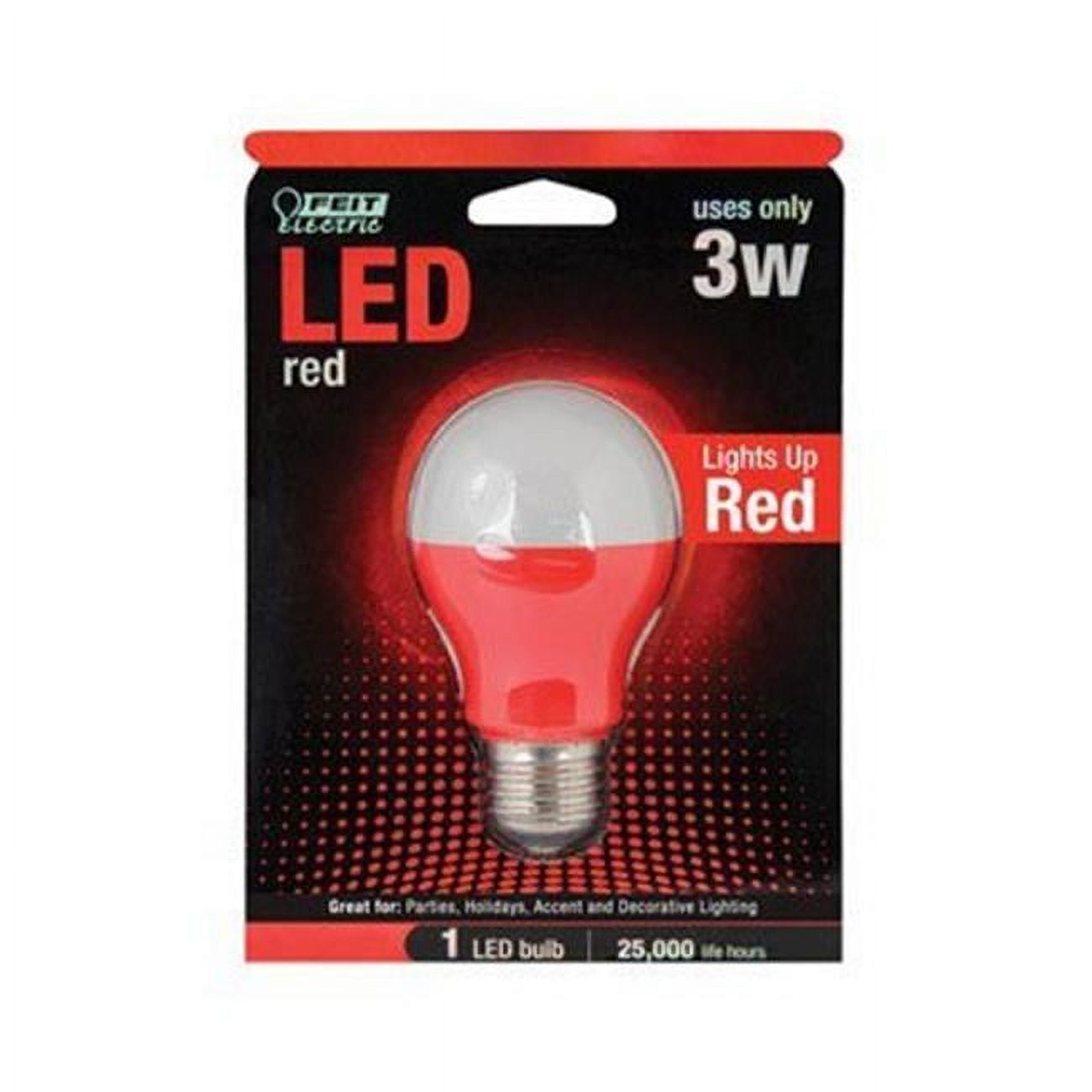 Feit Electric 211079 3 W LED Bulb, Red - Walmart.com