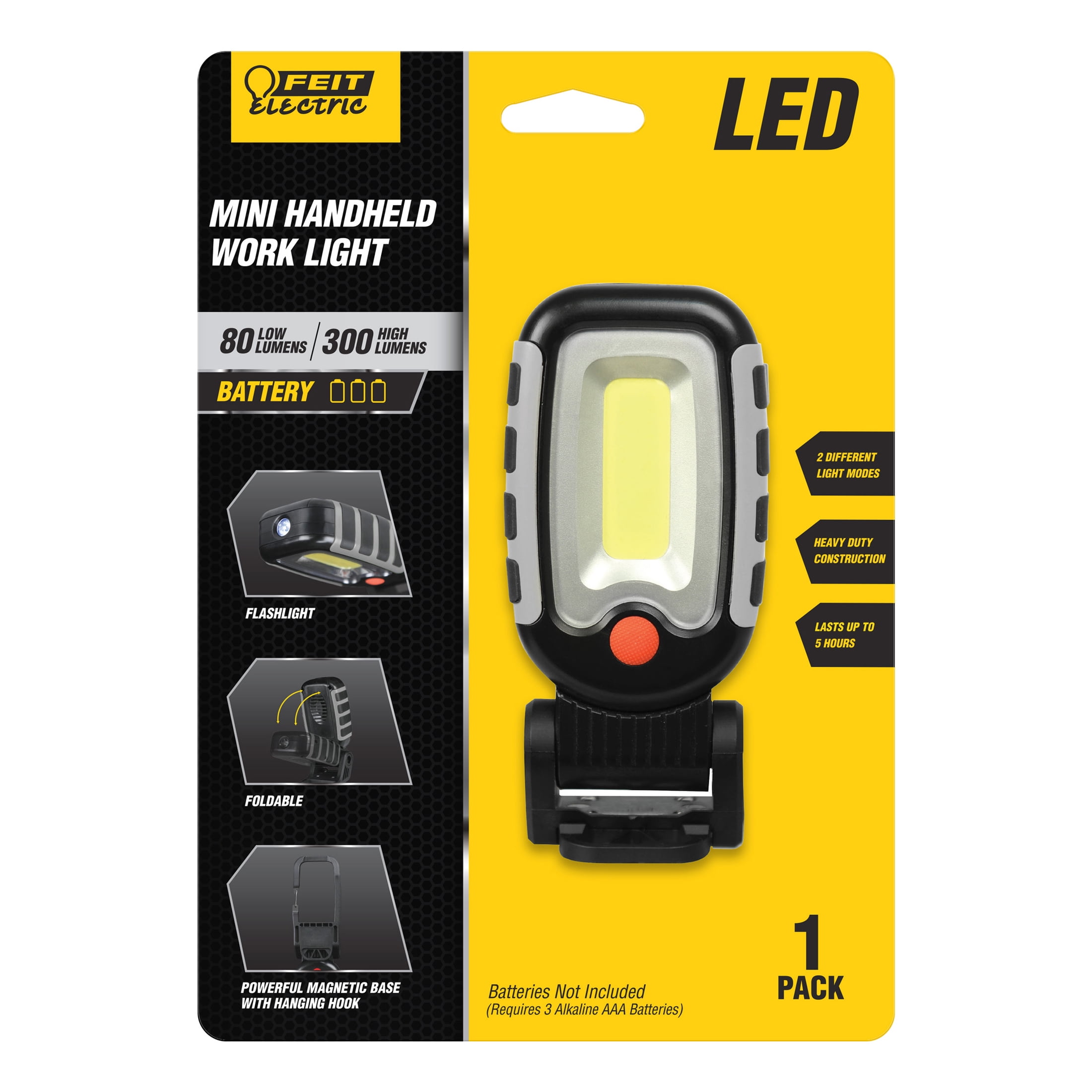 Feit Electric 300 Lumens Adjustable Handheld LED Work Light - Walmart.com