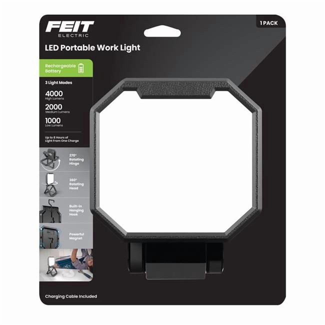 Feit Electric 3016260 4000 Lumen LED Rechargeable Stand Folding ...