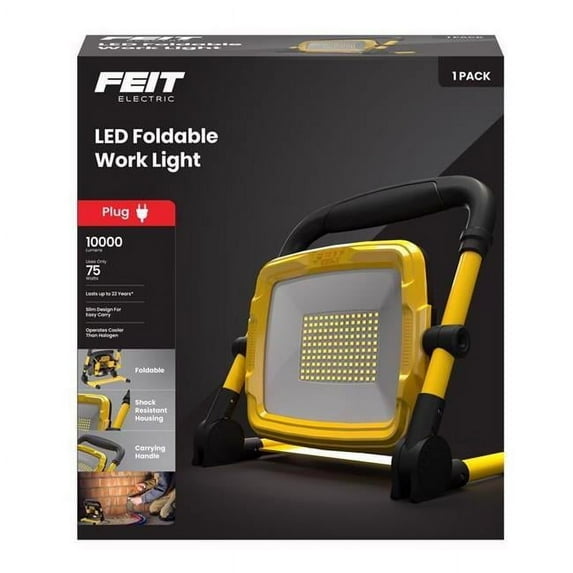 Feit Electric 3016273 10000 Lumen LED Corded Stand Work Light - Walmart.com