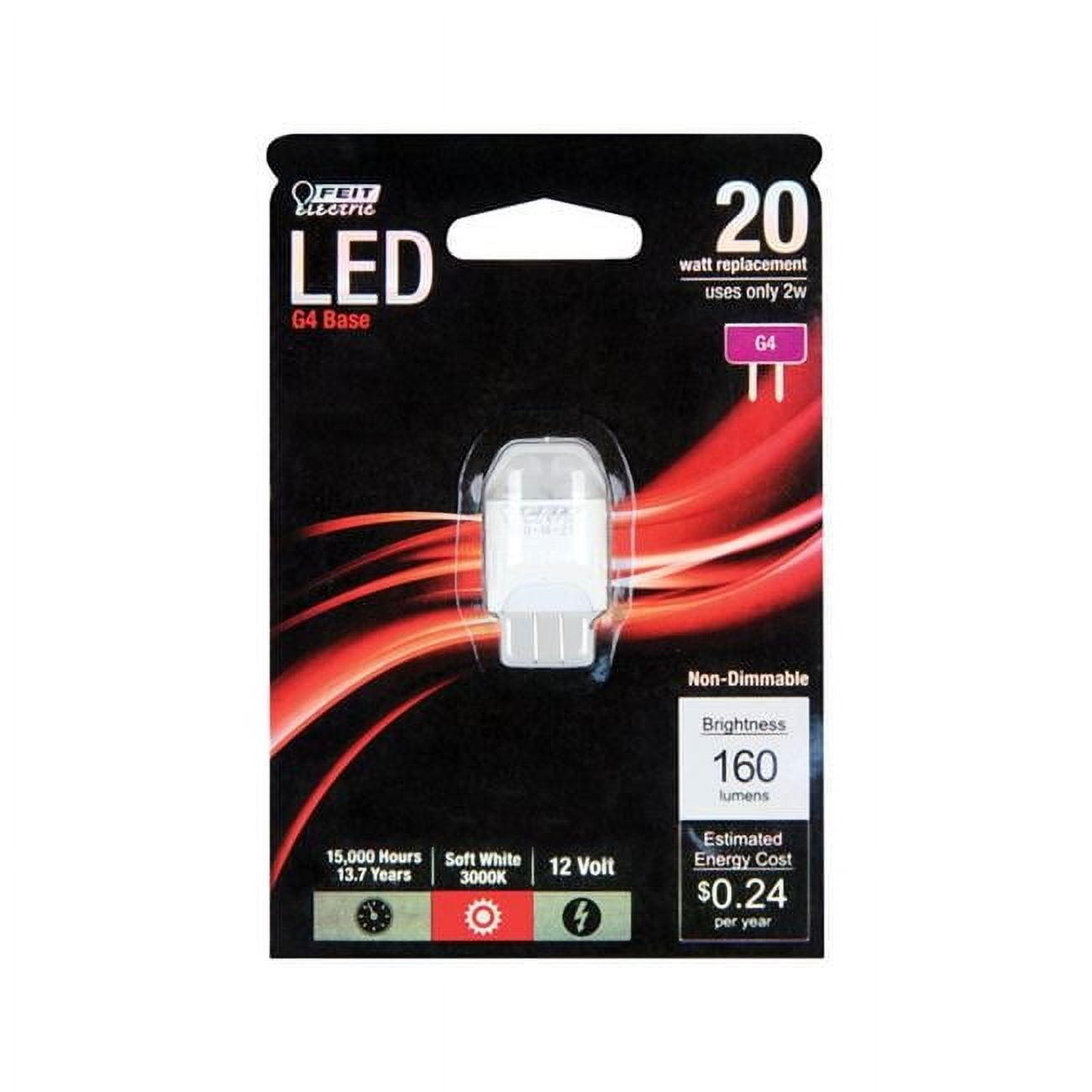 Feit Electric BP20G4/830/LED G4 LED Bulb, 2 Watts, 12 Volts - Walmart.com