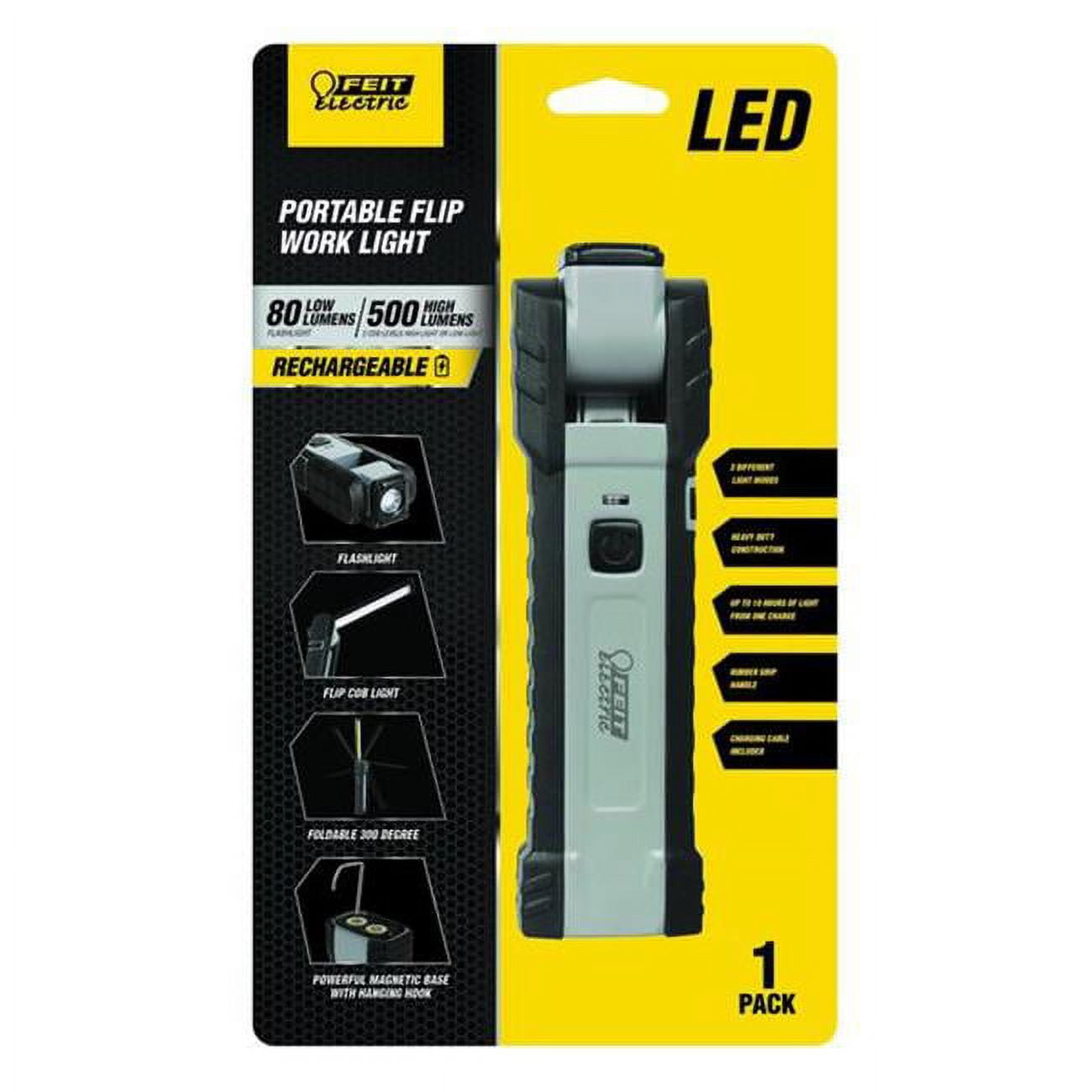 Feit Electric 5W Lumens LED Rechargeable Handheld Work Light with ...