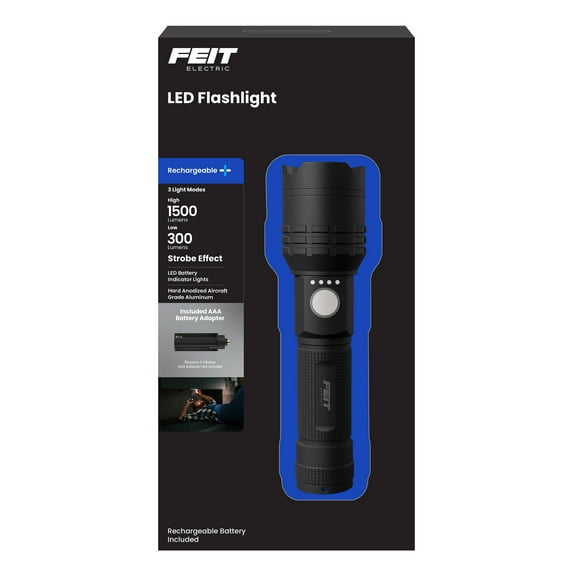 Feit Electric 6" Flex Power Rechargeable LED Flashlight - Walmart.com