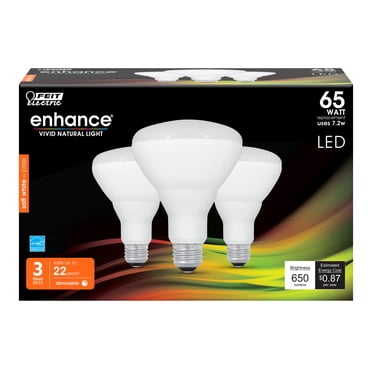 Feit Electric BR30 65W LED Dimmable Light Bulbs, 800 Lumens, 5 Color ...