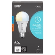 Philips Smart Wi-Fi Connected LED 60-Watt A19 Light Bulb, Frosted Soft ...