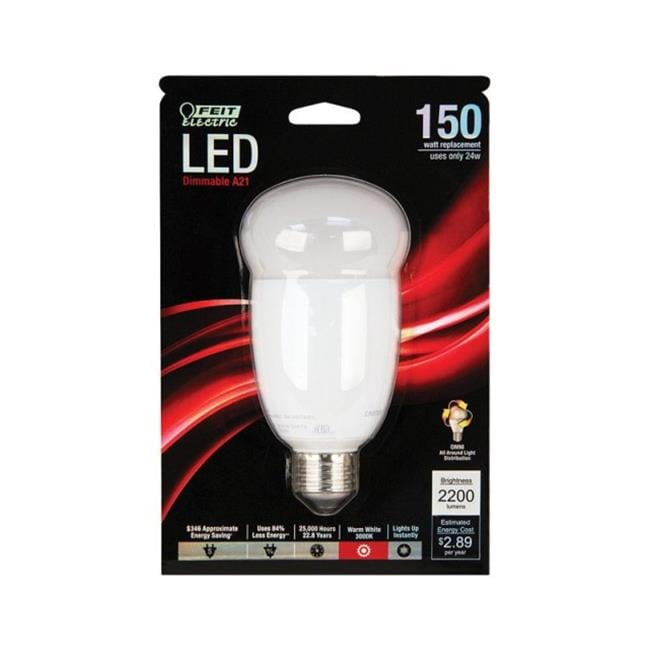 Feit Electric A-OM2200-LED 24 watt LED Light Bulb 120 Volt - Walmart.com
