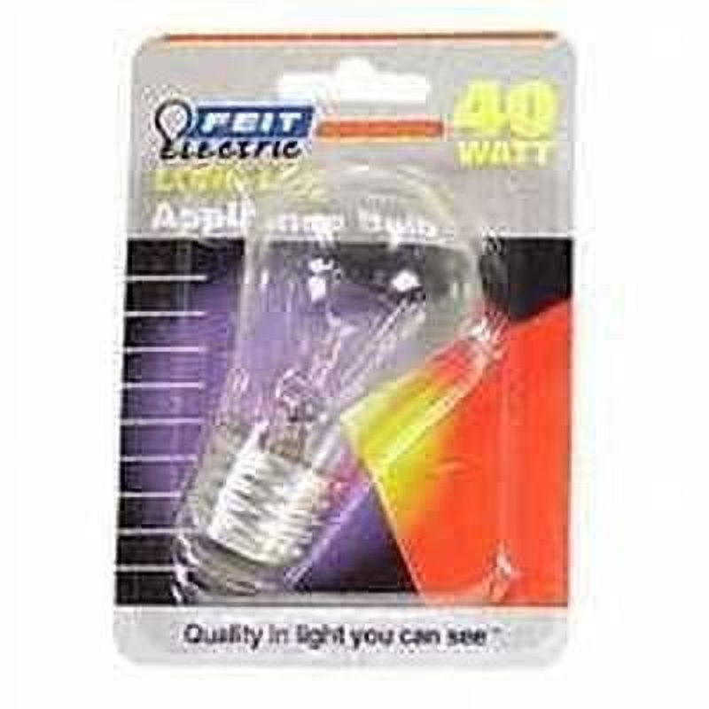 Feit Electric BP40A15/CL Incandescent Appliance Bulb, 40 Watts, 120 ...