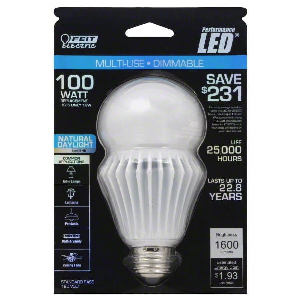 Feit Electric BPAGOM1600/5K/LED 16W A21 Day LED Bulb - Walmart.com