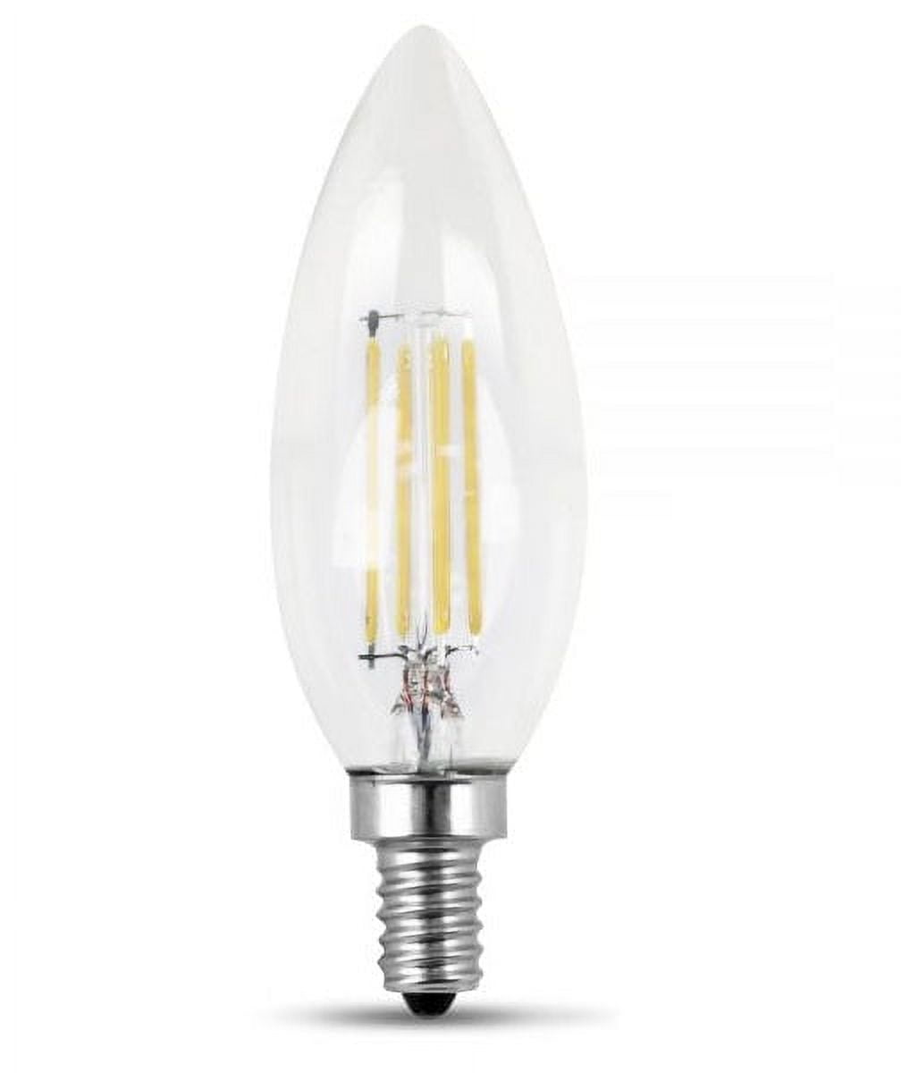 Feit Electric BPCTC40/850/LED/2 Dimmable Torpedo Tip LED Bulbs, 120V ...