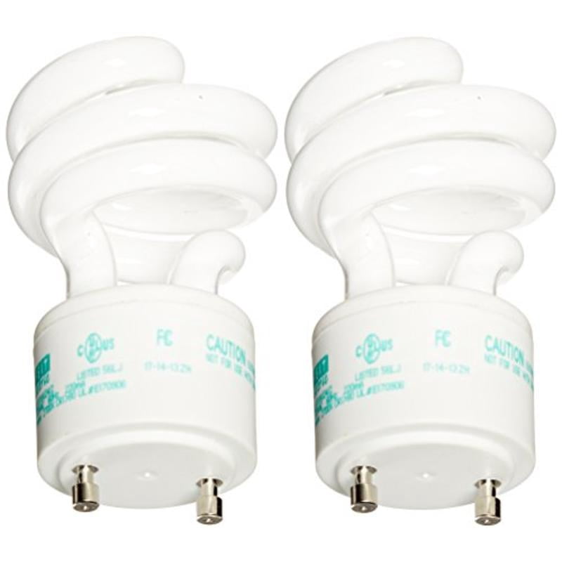 Feit Electric Compact Fluorescent Light Bulbs, 13W Spiral CFL, GU24 ...