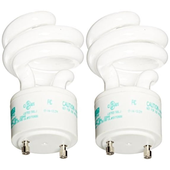 Feit Electric Compact Fluorescent Light Bulbs, 13W Spiral CFL, GU24 ...