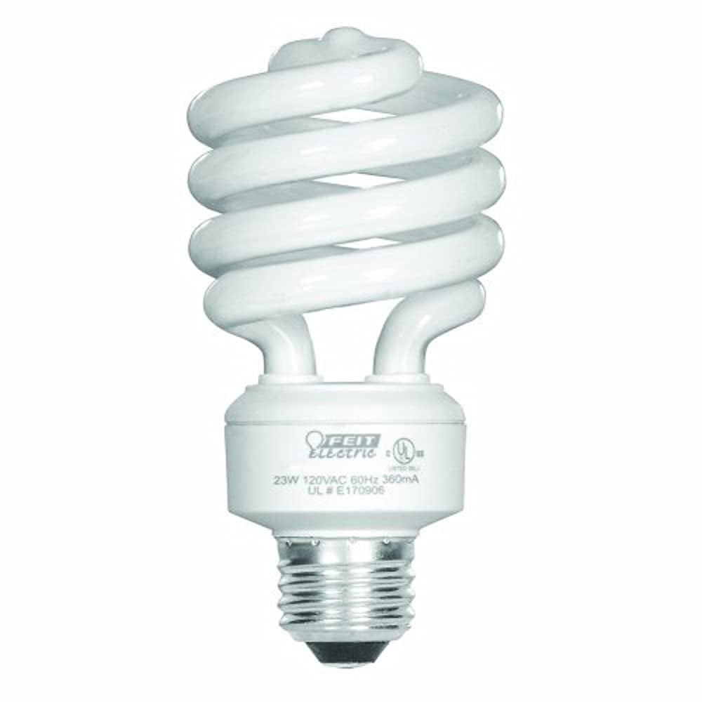 Feit Electric CFL Bulb 1600 Lumens 23W Daylight Spiral 6500K 120V, 1 ...