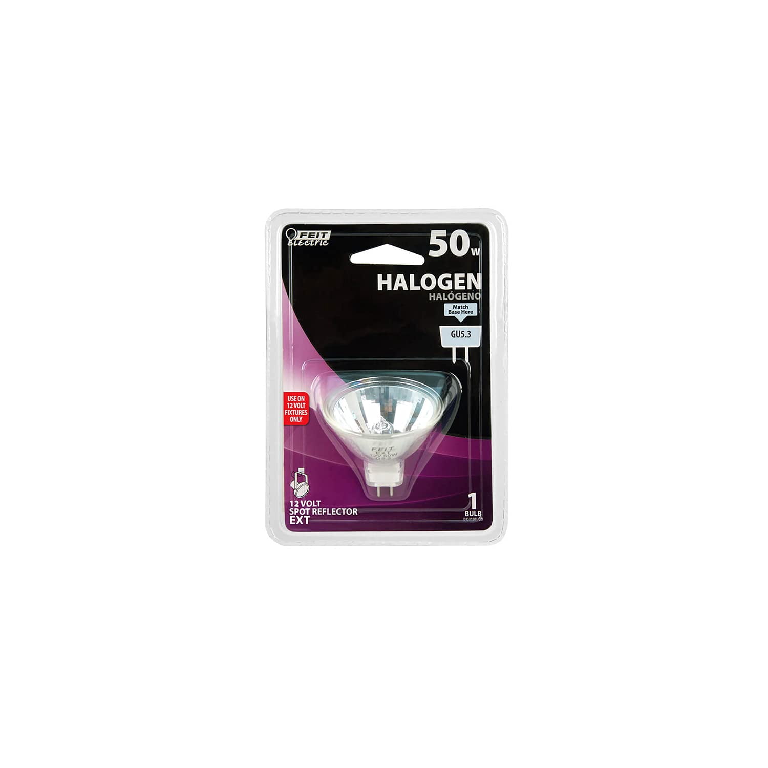 Feit Electric Bpext Halogen Quartz Reflector Spot Light Bulb - Walmart.com