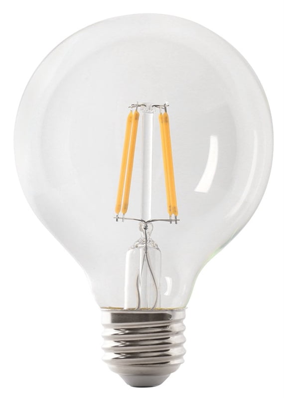 Feit Electric BPG2560950CAFLR Enhance G25 Filament LED Bulb, 5.5 W ...
