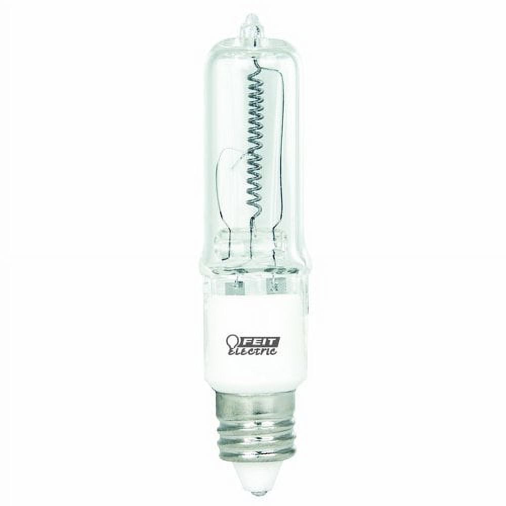 Feit Electric BPQ150/CL/MC 150-Watt Mini Candelabra Base Clear Halogen ...