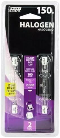 Feit Electric BPQ150T3/CL/S/2/RP 150 Watt, Rsc Base, Halogen Lamp ...