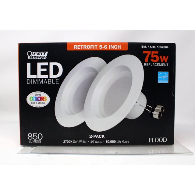 Feit Electric Soft White Dimmable LED Retrofit Kitchen Ceiling Light ...