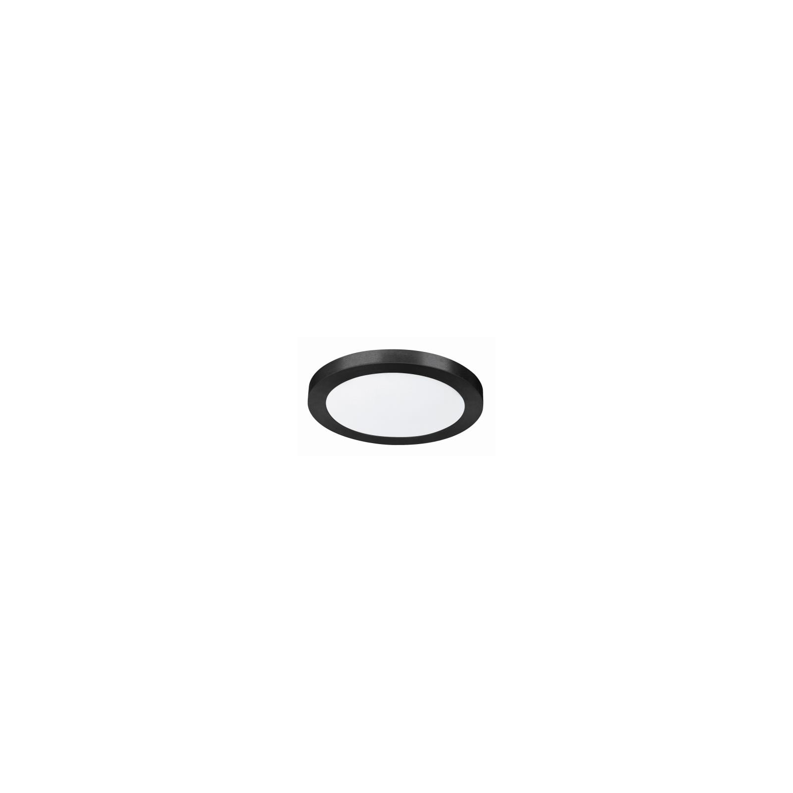 Feit Electric Edge-Lit 13 In. Matte Black Round Disc 4-Way LED Flush ...