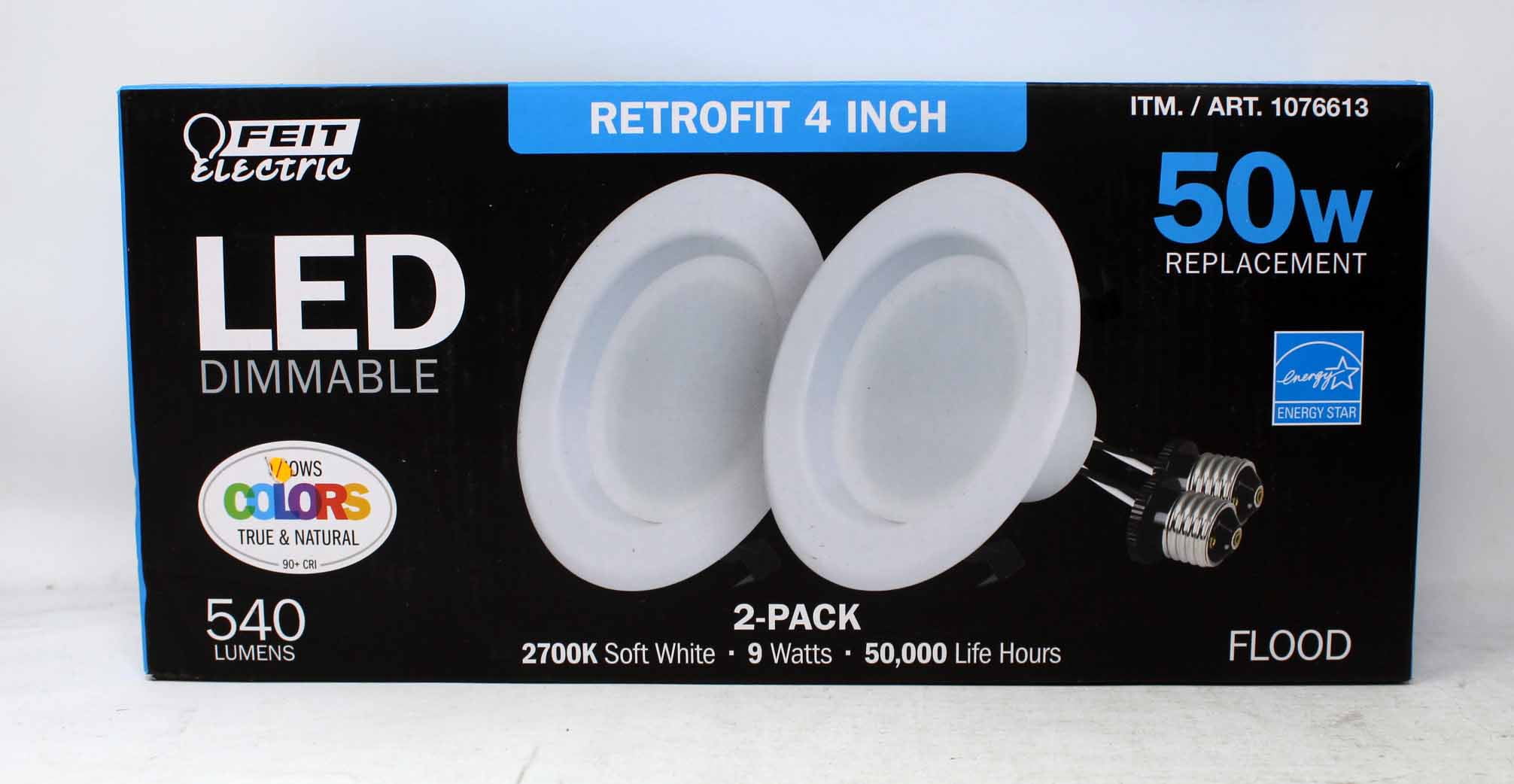 Feit Electric LED Dimmable Flood 4 Inch Retrofit Lights - 4 Pack ...