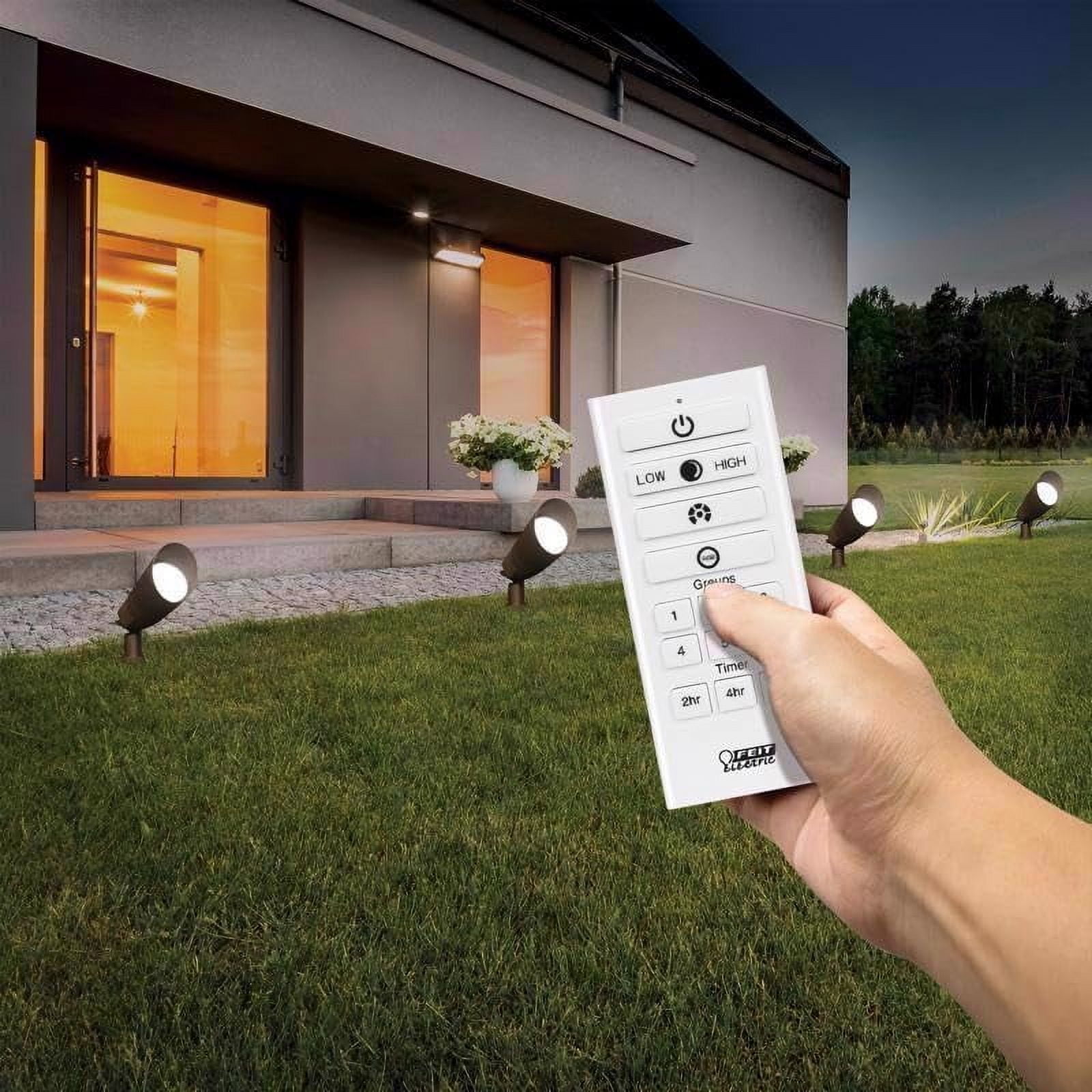 Feit Electric OneSync Bronze Solar Powered/Remote 100 W LED Spotlight 1 pk - Walmart.com