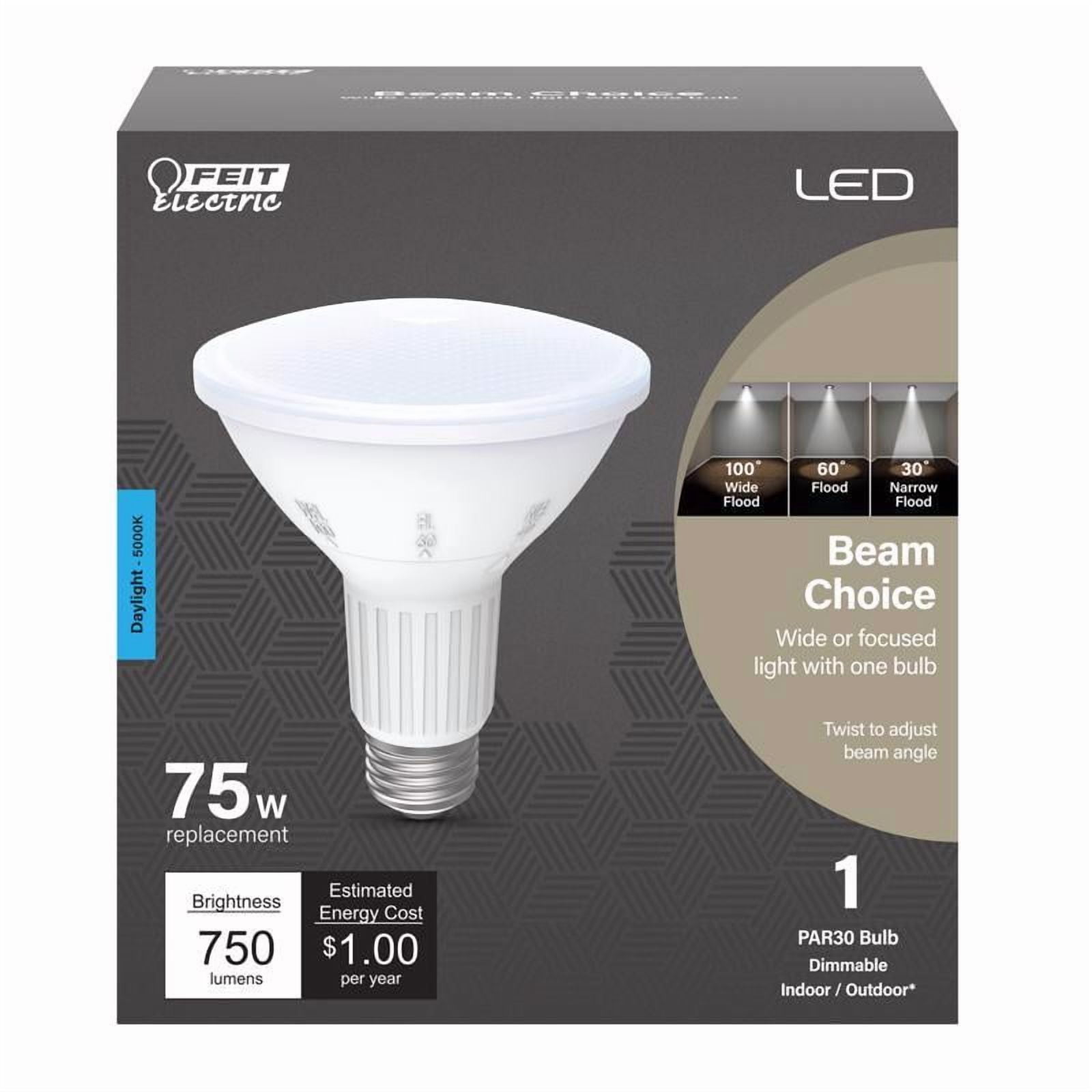 Feit Electric PAR30L/ADJ950CA Intellibulb BeamChoice LED Bulb, 10 W ...