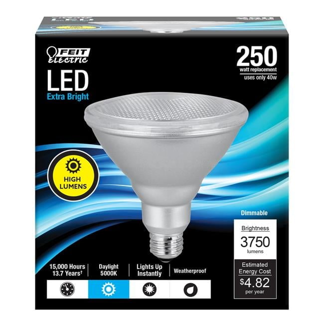 Feit Electric PAR38 E26 Medium LED Bulb Daylight 250W Equivalence ...