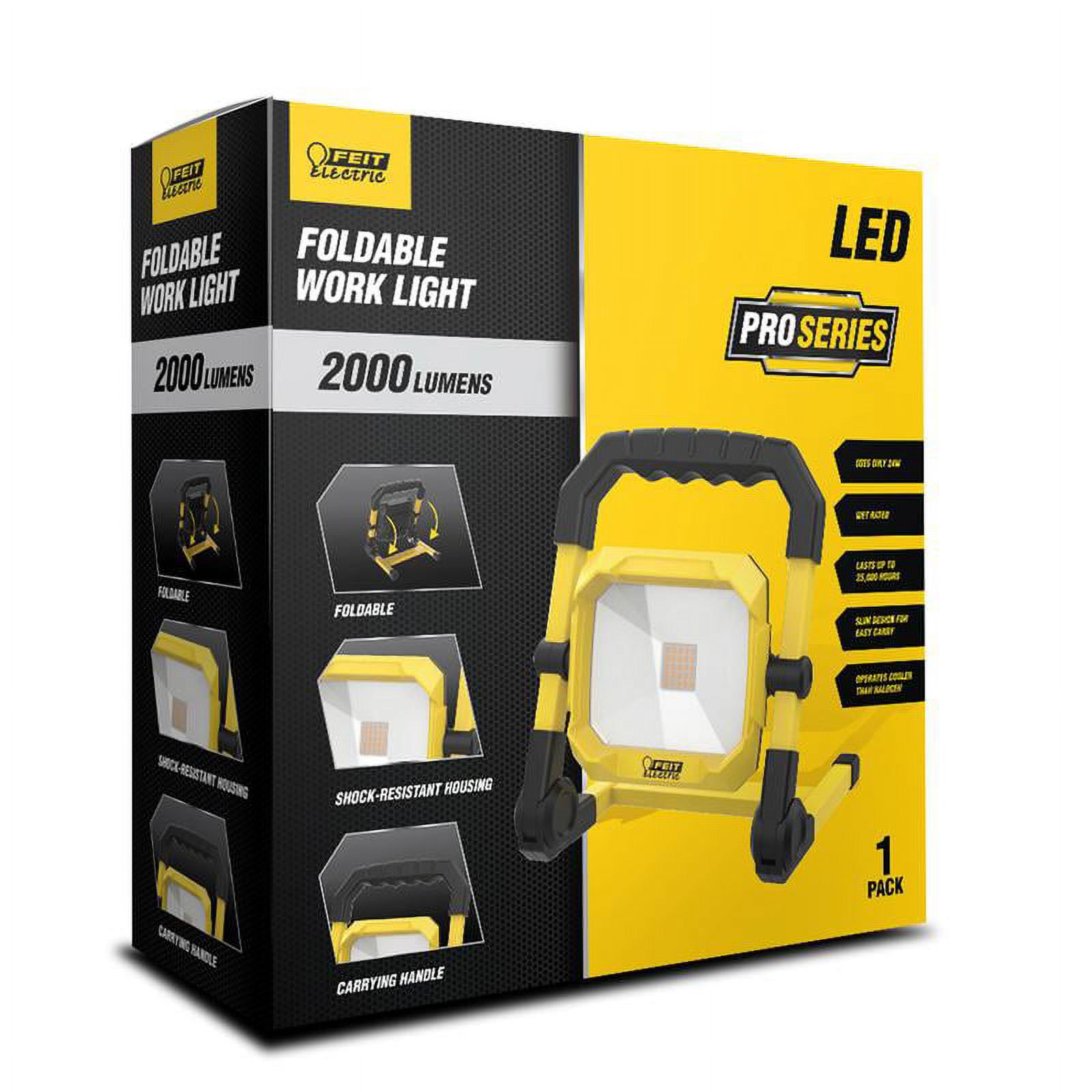 Feit Electric Pro Series 2000 lm LED Corded Stand (H or Scissor) Work ...